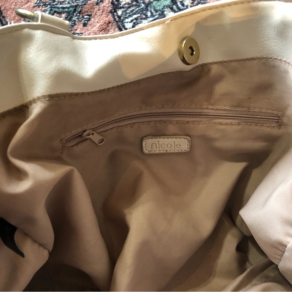 Nicole by Nicole Miller | Bags | Nicole By Nicole Miller Cream Color ...